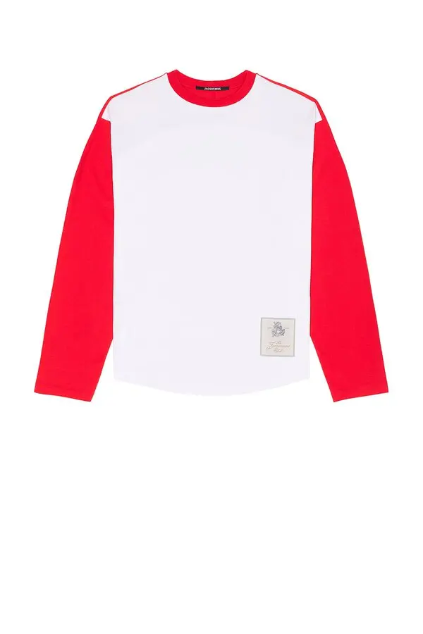 Jacquemus Red & White La CroisièRe 'The Baseball Long-Sleeve